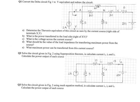 Solved Q Solve The Circuit Given In Fig Using Chegg
