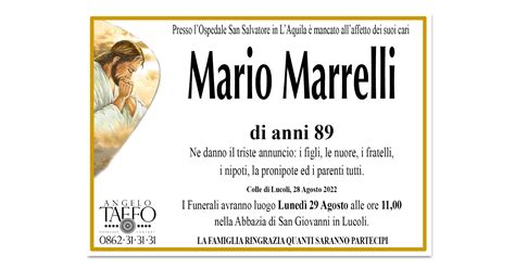 Mario Marrelli Taffo Onoranze Funebri