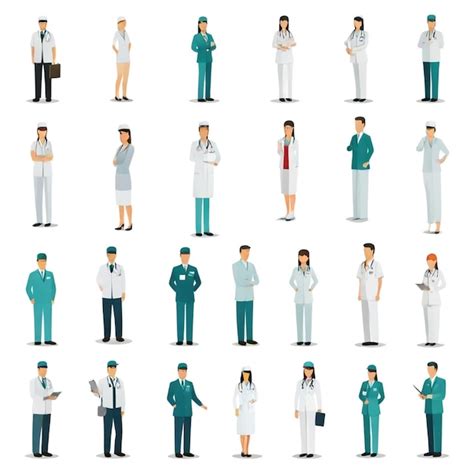 Staffing Vector Set White Background Isolated A High Qual Premium AI