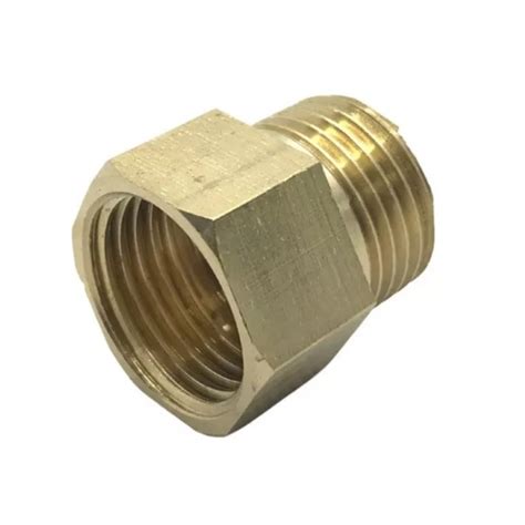 Adaptador Fêmea 34 Bsp X Macho 12 Bsp Em Latão Cód 900308