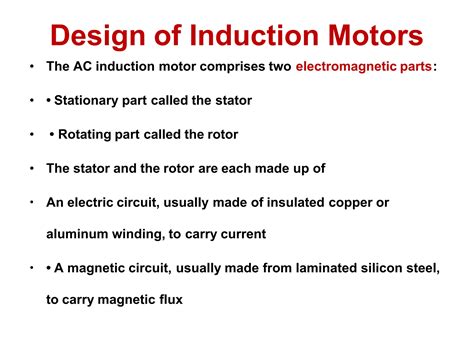 Design Of Induction Motors With Construction Pdf