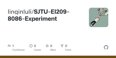 Github Linqinlulisjtu Ei209 8086 Experiment