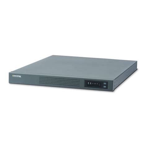 Socomec Netys Pr 1000 Rack 1u Installation And Operating Manual Pdf Download Manualslib