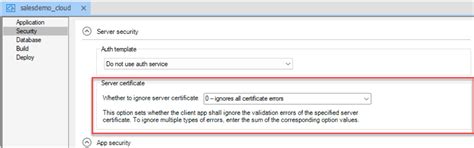 Ignore Server Certificate Errors Powerserver Help