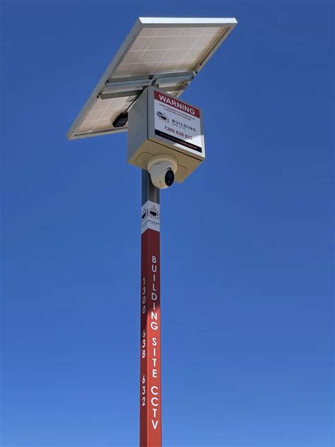 Builders Eye With Monitoring Building Site Cctv