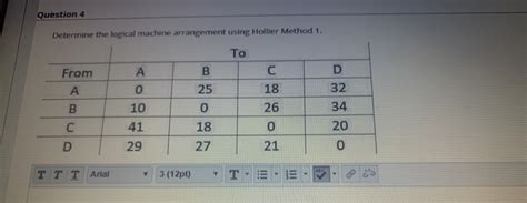 Solved Question 4 Determine The Logical Machine Arrangement