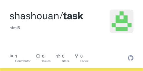 Github Shashouan Task Html