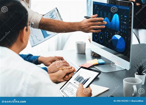 Data Analysts Team Of Office Worker Collaborate On Bi Dashboard