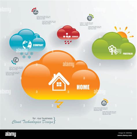 Cloud Computing Technology Connectivity Concept Stock Vector Image