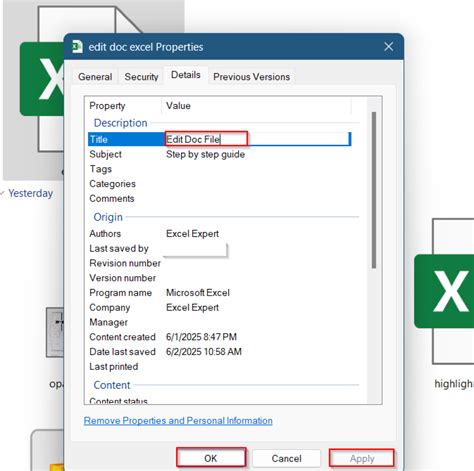 How To Edit Document Properties In Excel 4 Easy Ways Excel Insider