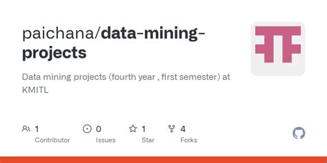 GitHub Paichana Data Mining Projects Data Mining Projects Fourth Year First Semester At KMITL
