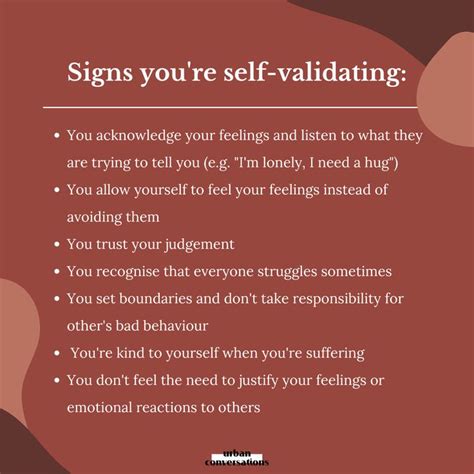 Sings Of Self Validation Self Compassion Mental And Emotional Health