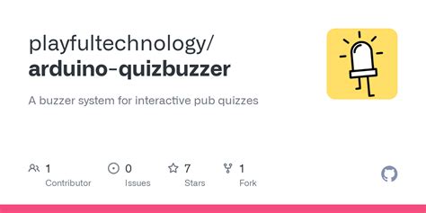 GitHub Playfultechnology Arduino Quizbuzzer A Buzzer System For Interactive Pub Quizzes