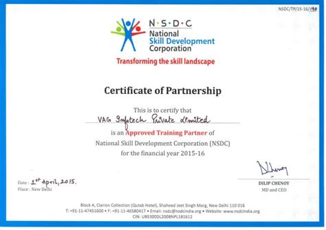 Nsdc Certificate Pdf