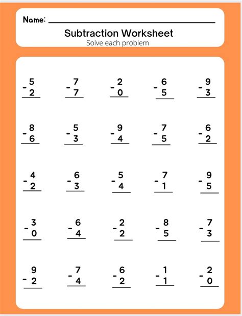 Addition And Subtraction Worksheets Etsy