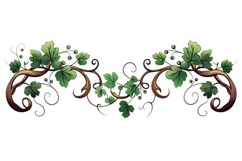 Vine Borders Pattern Plant Leaf Free Photo Illustration Rawpixel