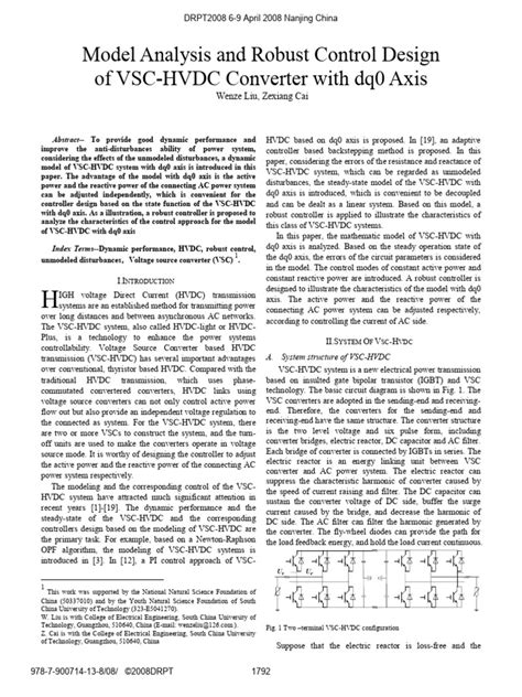 Model Analysis And Robust Control Design Pdf