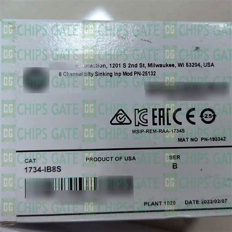 2021 2022 Nfs Safety Sinking Input Module 1734 Ib8s