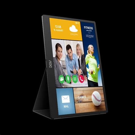 Aoc 16t2 15 6 Inch Ips Touch Usb C Portable Monitor With 8000mah Battery Computers And Tech