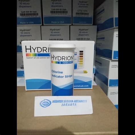 Hydrion Ch 1000 Chlorine Test Strip 0 1000 Ppm 100 Strips Vial