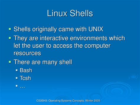 Ppt Linux Shell Programming Tutorial 3 Powerpoint Presentation Free