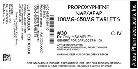 Dailymed Propoxyphene And Acetaminophen Propoxyphene Napsylate And
