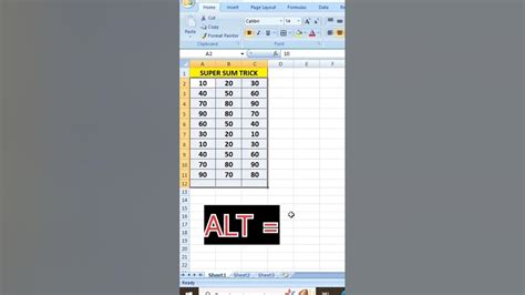 Super Sum Trick In Ms Excel Dailyshorts Viralshorts Trendingshorts