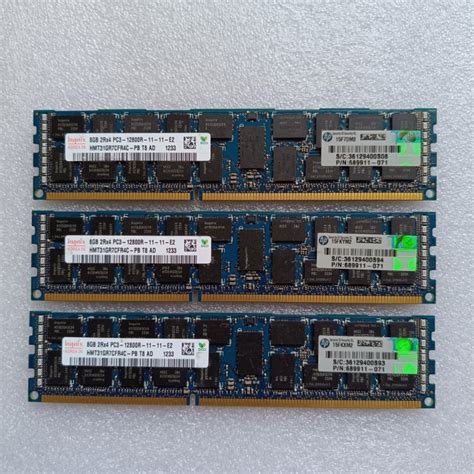 Jual Memory Server Ddr3 Ram 8gb 2rx4 Pc3 12800r Hynix Hp P N 689911 071 Shopee Indonesia