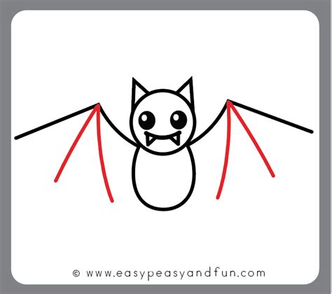 How To Draw A Bat Step By Step Tutorial
