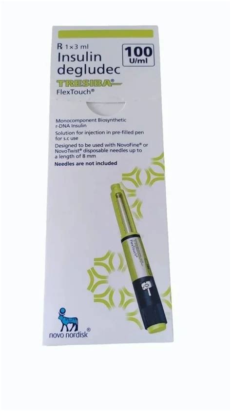 Insulin Degludec 100iu Ml Tresiba 3ml Flextouch Pen Novo Nordisk