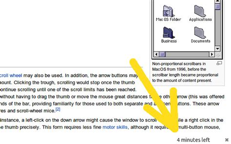 Reading Progress Indicator In Minutes In Chrome
