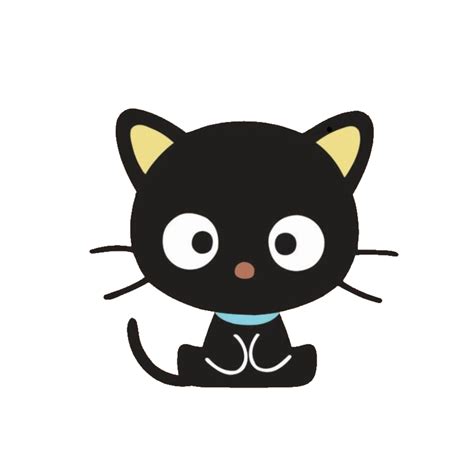 Chococat Cute Black Kawaii Kitten Cartoon Pet Png Png All