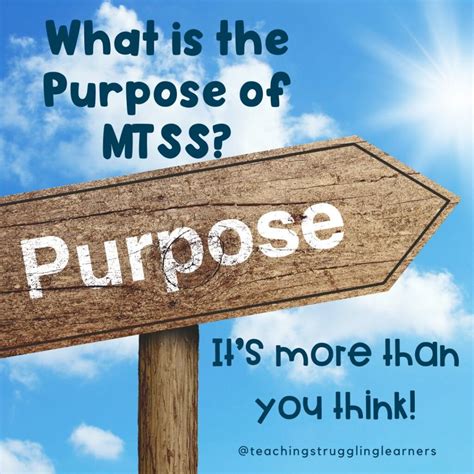 what is the purpose of mtss teaching struggling learners