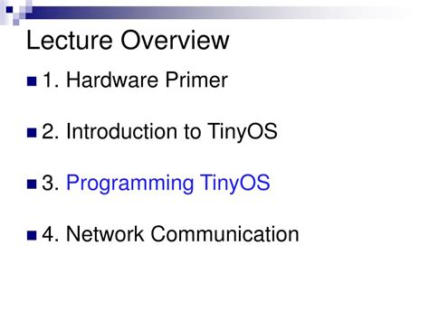 Ppt Tinyos Tutorial Powerpoint Presentation Free Download Id583493