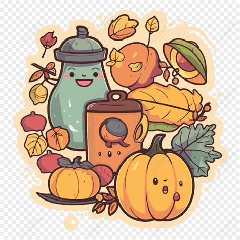 호박 가을 벡터 일러스트 클립 아트상표 Png 일러스트 무료 다운로드 Lovepik