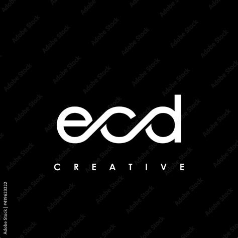 ECD Letter Initial Logo Design Template Vector Illustration Stock Vector Adobe Stock