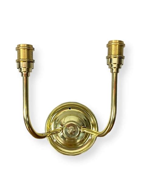 Double Arm Brass Wall Light Ashby Lighting Antique Lights