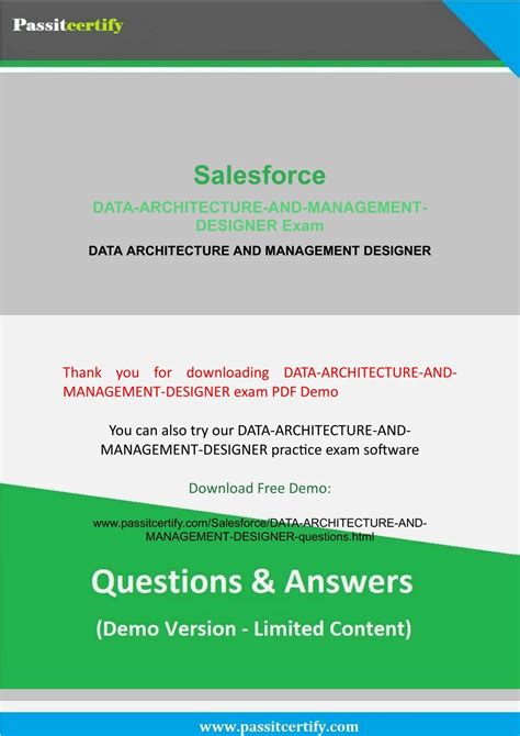 Ppt Try These Salesforce Data Architecture And Management Designer Exam Actual Questions