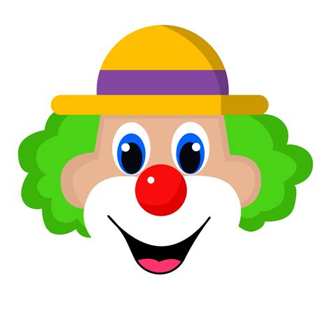 Payaso Cara Con Amarillo Sombrero 22835720 Png
