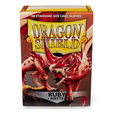 Dragon Shield Sleeves Standard Matte Ruby 100 Ct Dust2