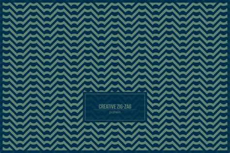 Creative Zig Zag Pattern With Monochrome Dark Green 38442044 Vector Art