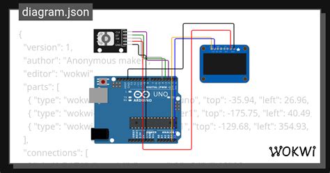 Rotary Encoder Oledvolume O Wokwi Esp32 Stm32 Arduino Simulator