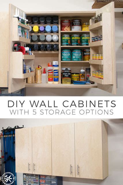 DIY Wall Cabinets With Storage Options PLANS FixThisBuildThat