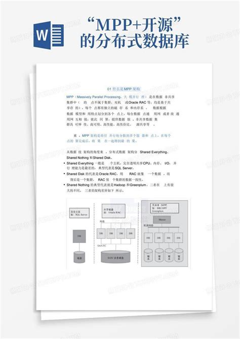 “mpp开源”的分布式数据库 Word模板下载编号qxwkrzrw熊猫办公 “mpp开源”的分布式数据库 Word模板下载编号qxwkrzrw熊猫办公