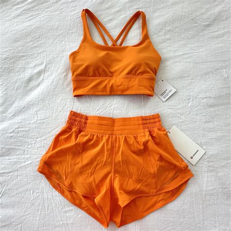 Lululemon Lit Orange Matching Set Hoc Autumn Rlululemon