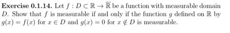 Solved Exercise 0 1 9 Let F G X → R Be Measurable Functions