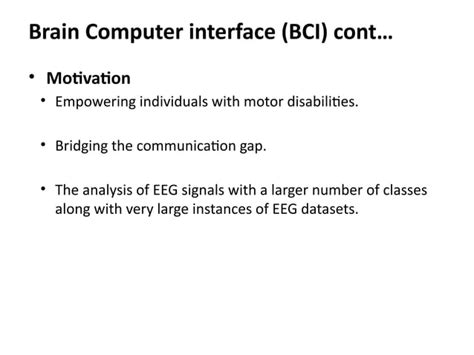 Deep Learning Based Brain Activity Recognition Using Eeg Pptx