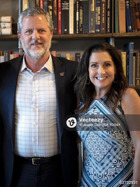 Jerry Falwell Jr Left And His Wife Becki Tilley Right Pose For A