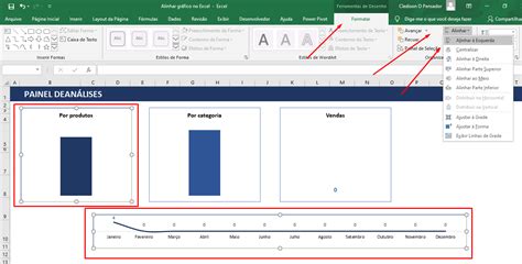 alinhar gráfico no excel ninja do excel