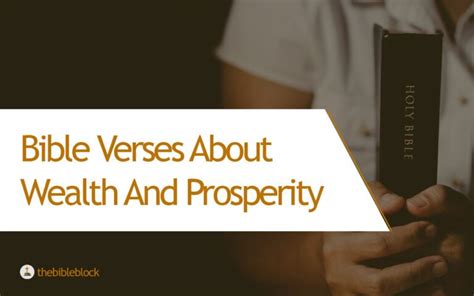 23 Bible Verses About Wealth And Prosperity Biblical Insights On